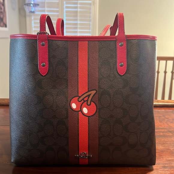 Coach | Bags | Coach X Pacman Cherries Signature Reversible Tote | Poshmark